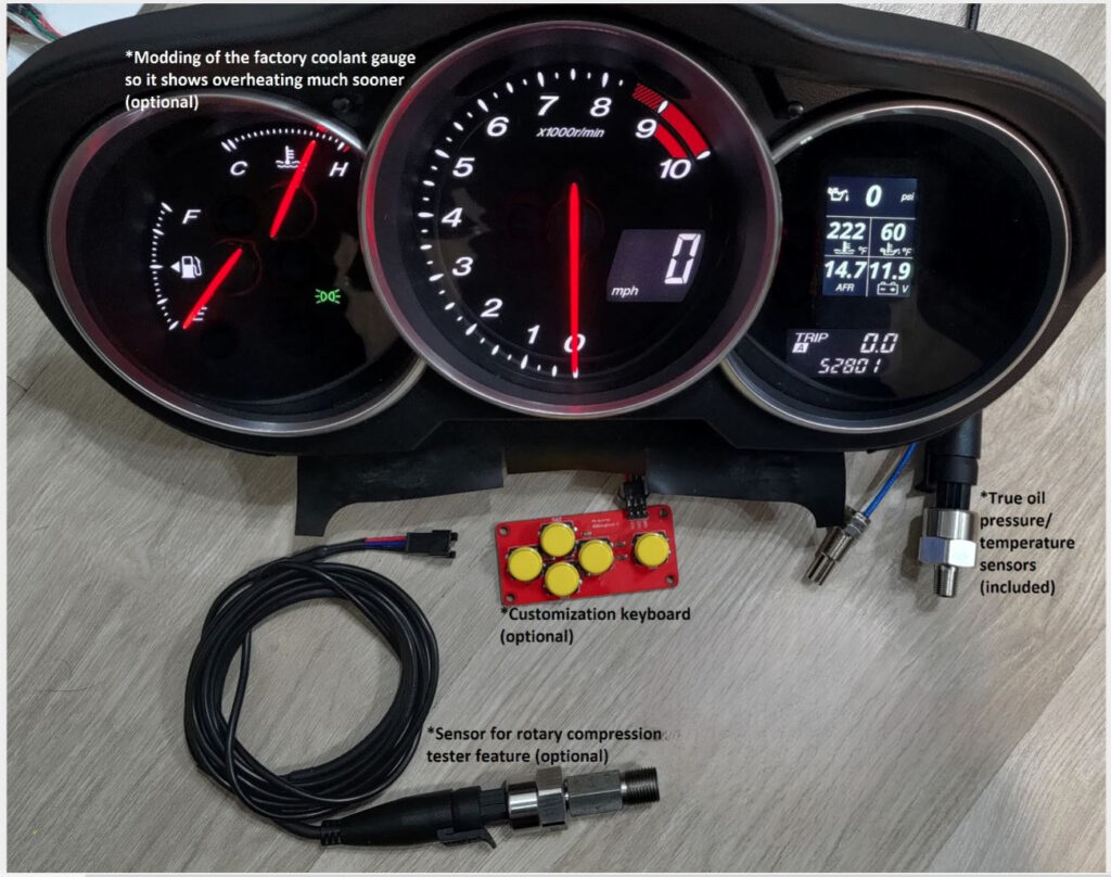 RX8 Cluster Gauge Kit – Rotarytronics